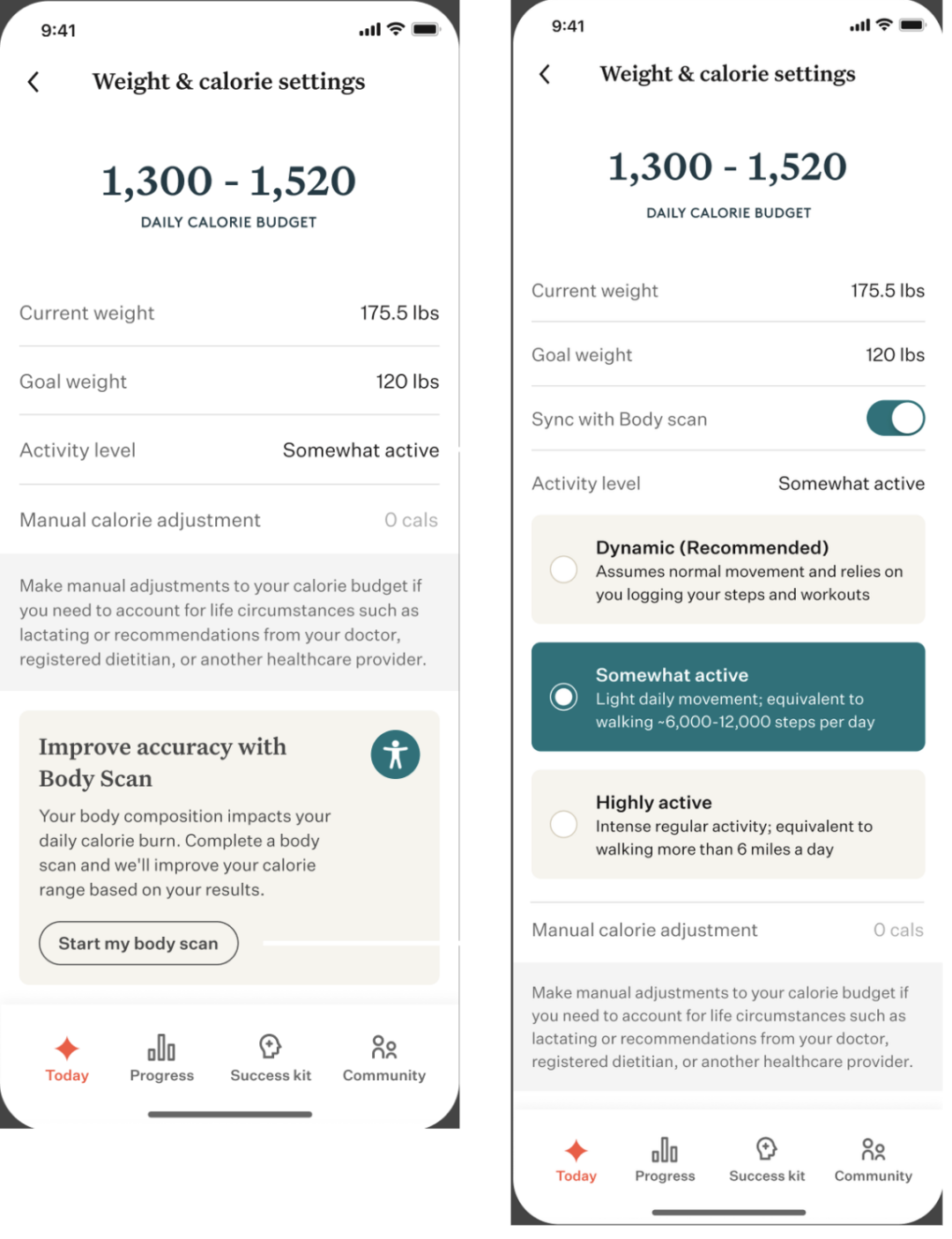 Dynamic Calorie Goals - Noom: Lose weight and keep it off.